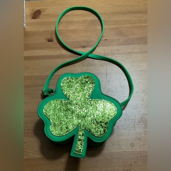 Bags | Woman Glitter Shamrock Mini Purse All Measurements Are In ...